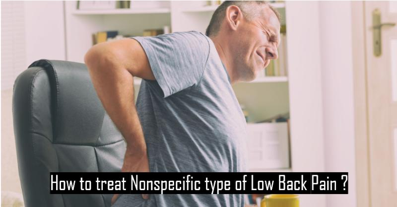 Management Approaches for Nonspecific type of Low Back Pain | MedSynapse